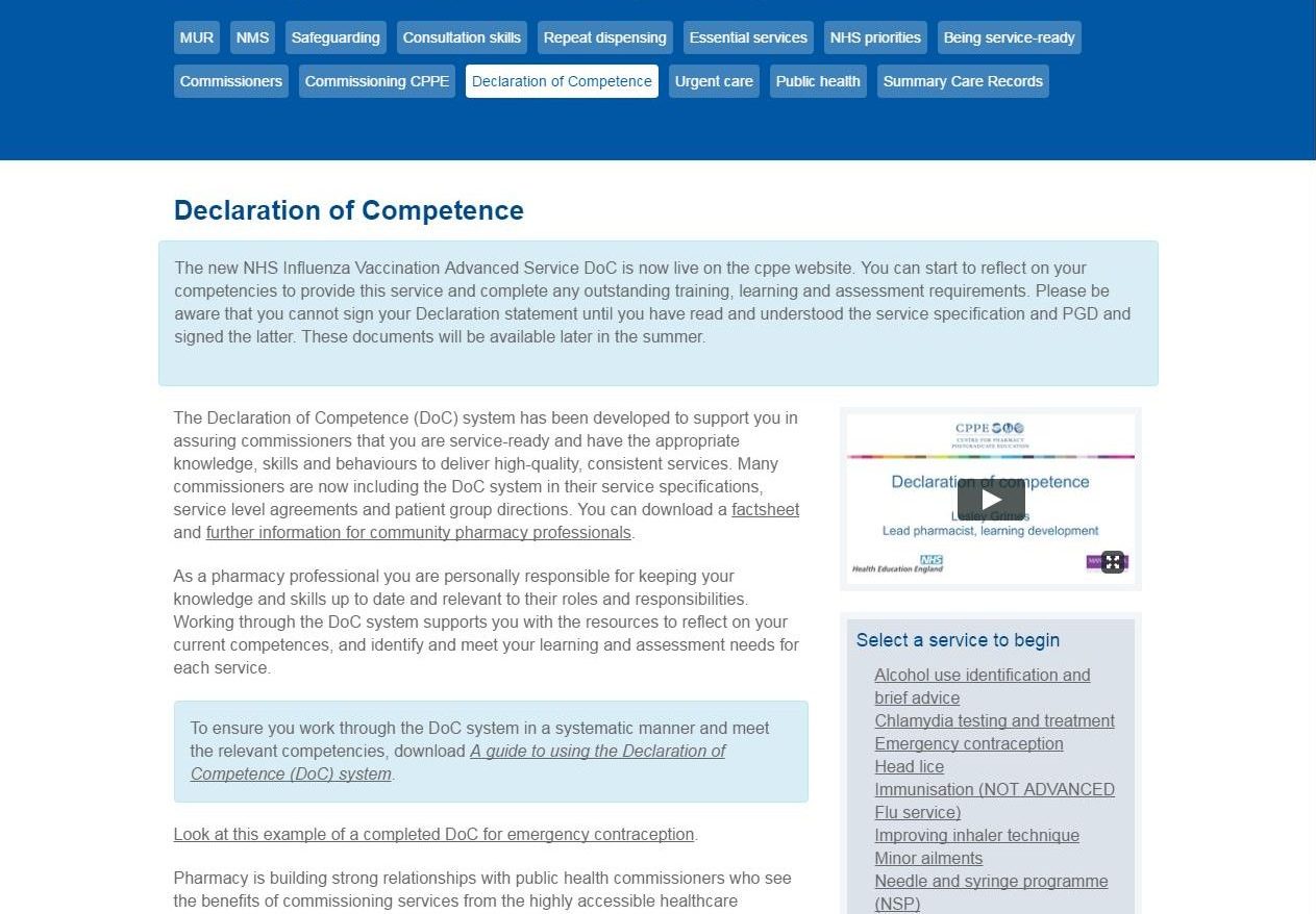 How to complete your CPPE Declaration of Competence – Community ...