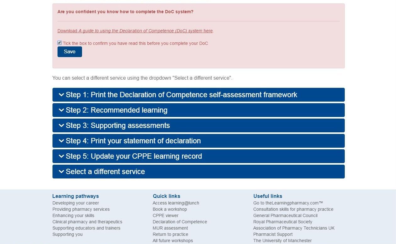 How to complete your CPPE Declaration of Competence – Community ...